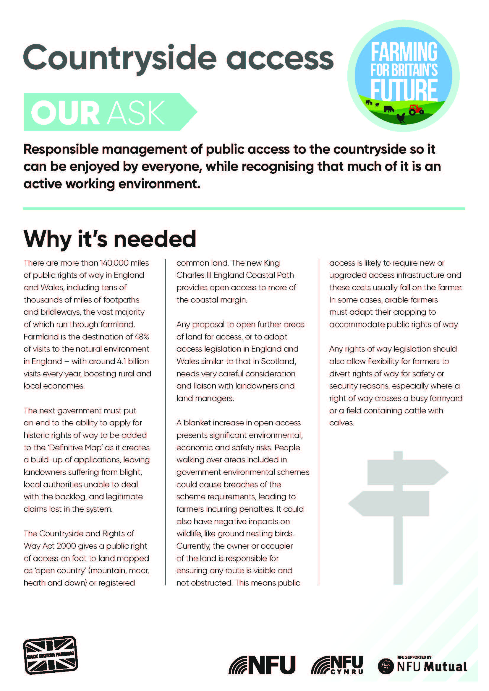 Livestock and public rights of way – what do I need to know? – NFU Cymru